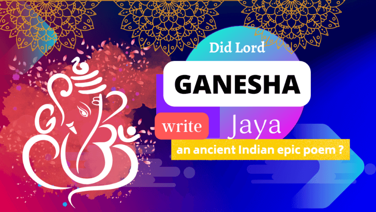 Did Lord Ganesh write Jaya, an ancient Indian epic poem?? - Stories of Gods
