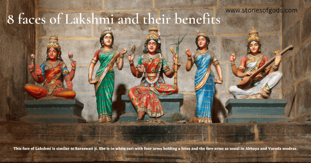 8 faces of Lakshmi and their benefits - Stories of Gods